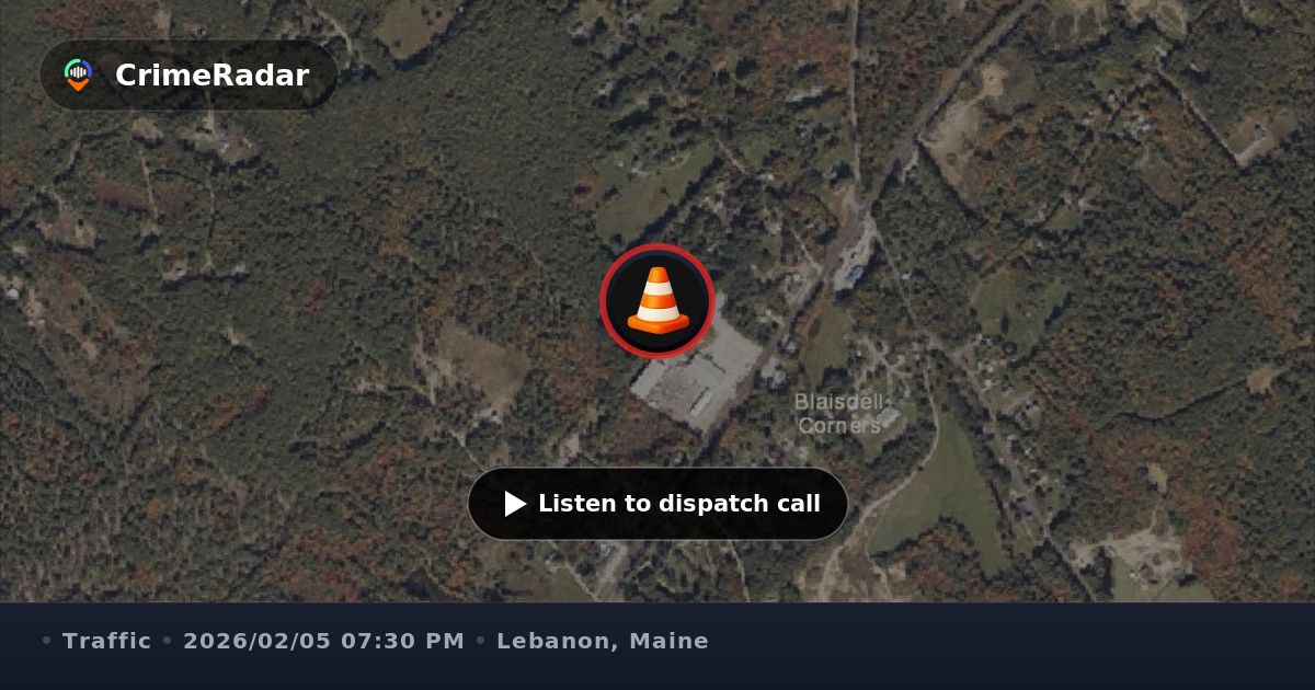 Traffic stop on Route 202 in Lebanon, Lebanon ME | CrimeRadar