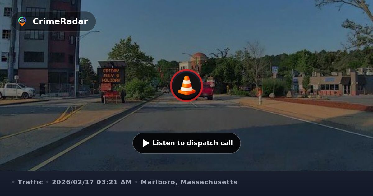 Traffic stop for red light violation on Main Street, Marlborough MA ...