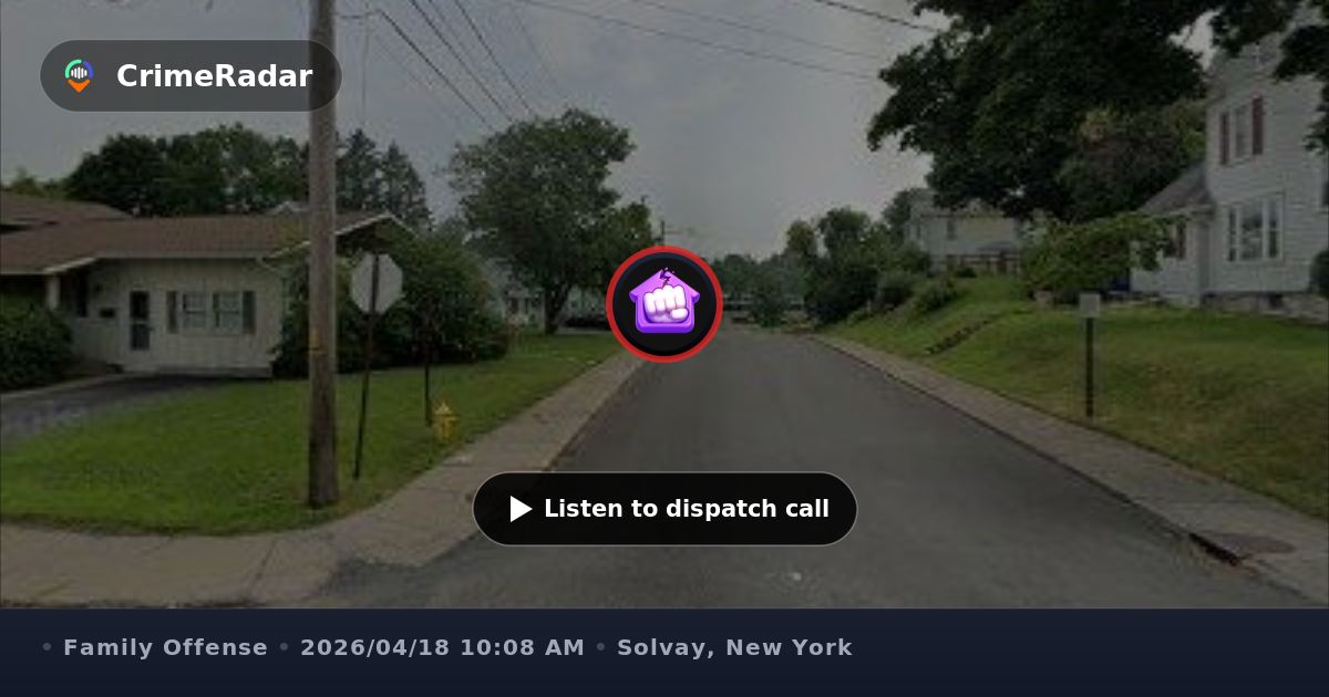 Family dispute with threats at 2nd Street homes, Solvay NY | CrimeRadar