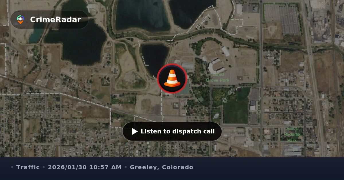 Traffic stop near Second Street and 17th Avenue, Greeley CO | CrimeRadar