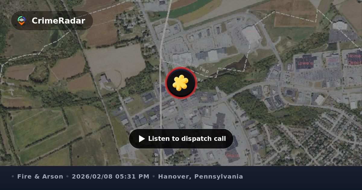 Fire alarm reported at North Hanover Mall, Hanover PA | CrimeRadar