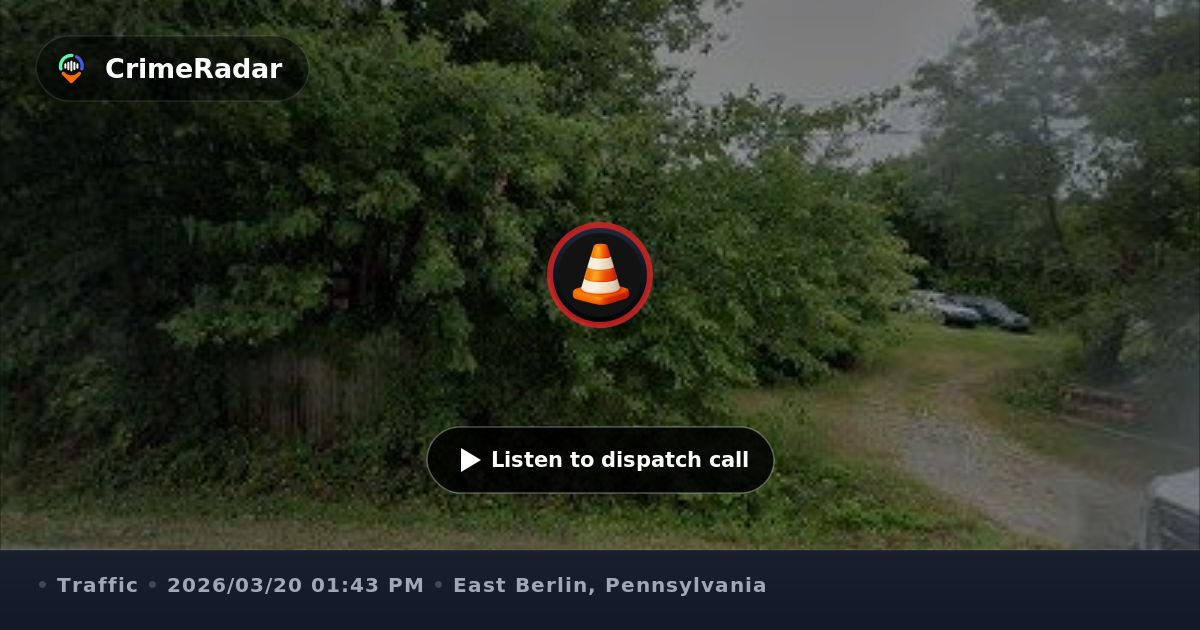 Minor vehicle crash on Baltimore Pike, East Berlin PA | CrimeRadar