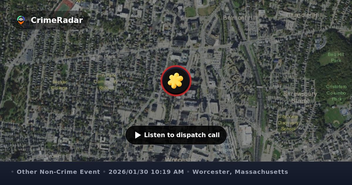 Officer rescues injured bird from Pearl St apartment, Worcester MA ...