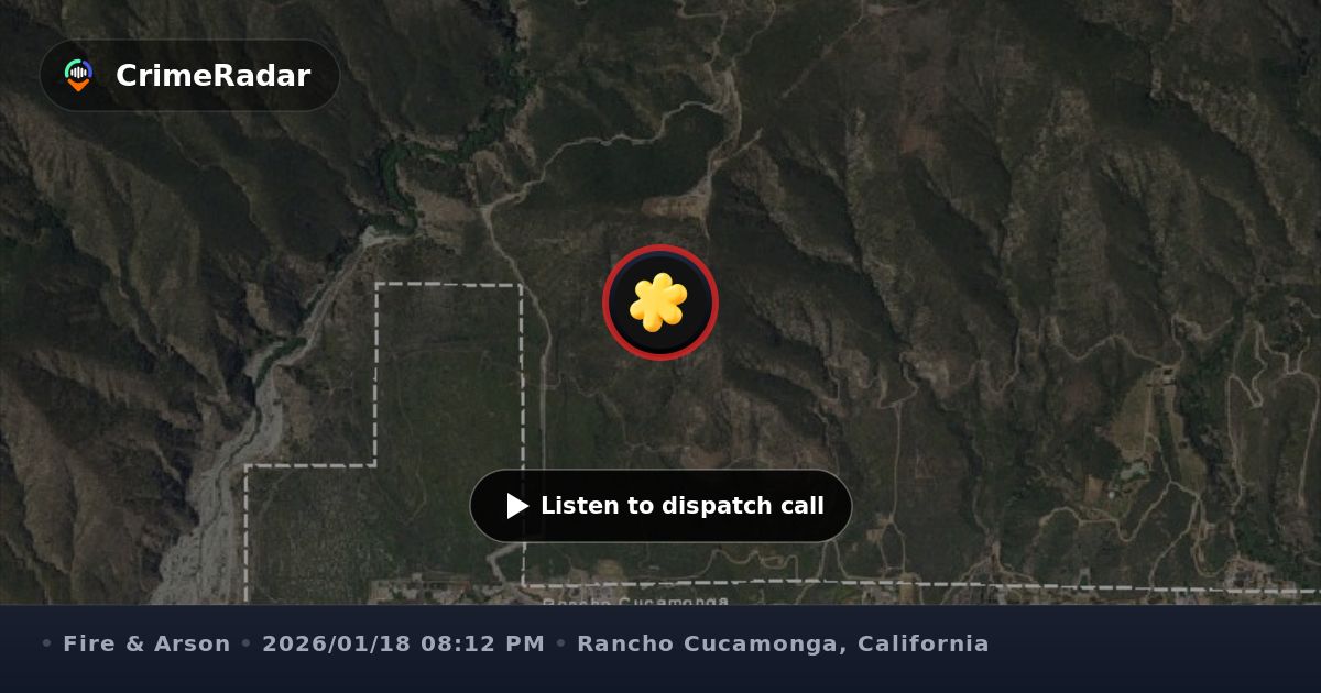 Apparent house fire near Via Verde St, Rancho Cucamonga CA | CrimeRadar