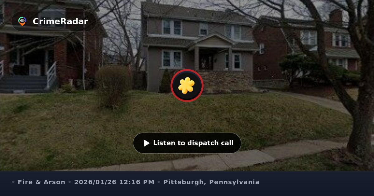 Possible fire damages property on Marlin Drive West, Pittsburgh PA ...