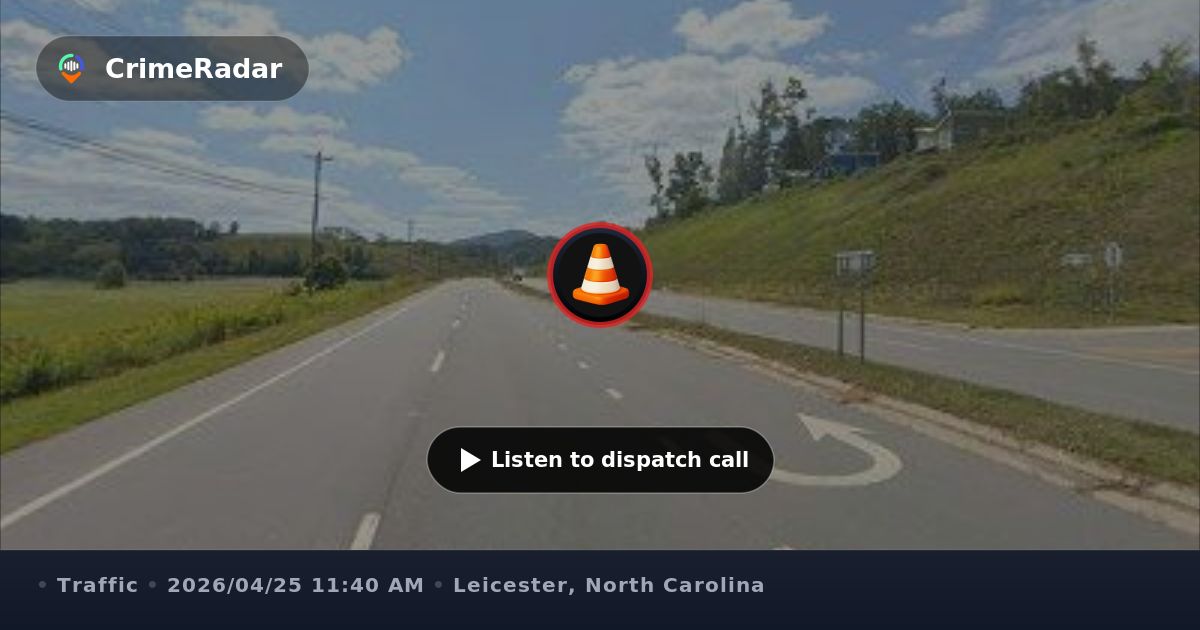 Single car rollover crash on New Leicester Highway, Leicester NC ...