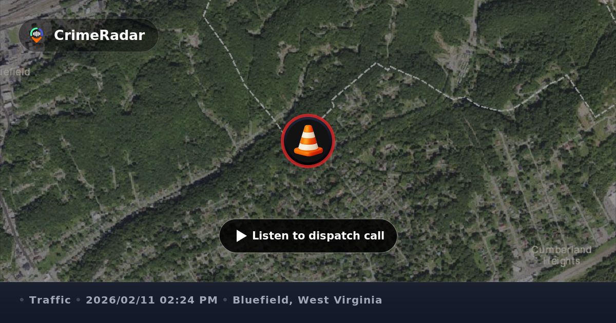 Single vehicle crash with airbag deployment, Bluefield WV | CrimeRadar