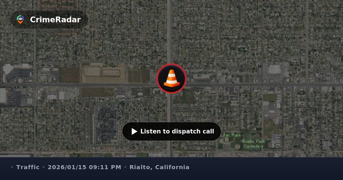 Emergency crews respond to collision near West Rialto Ave, Rialto CA ...