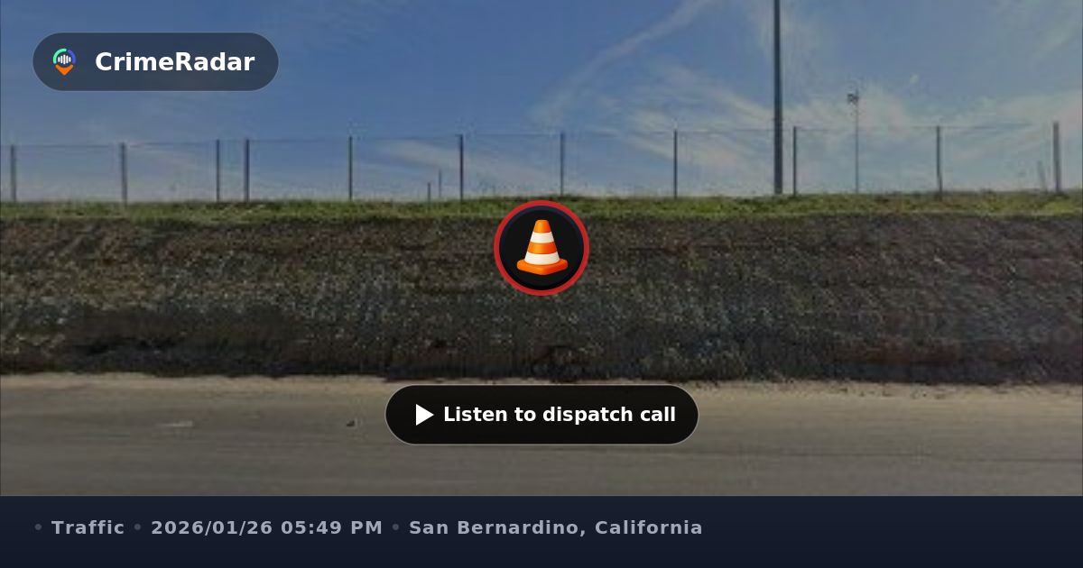 Traffic collision on eastbound I-10 freeway, San Bernardino County CA ...