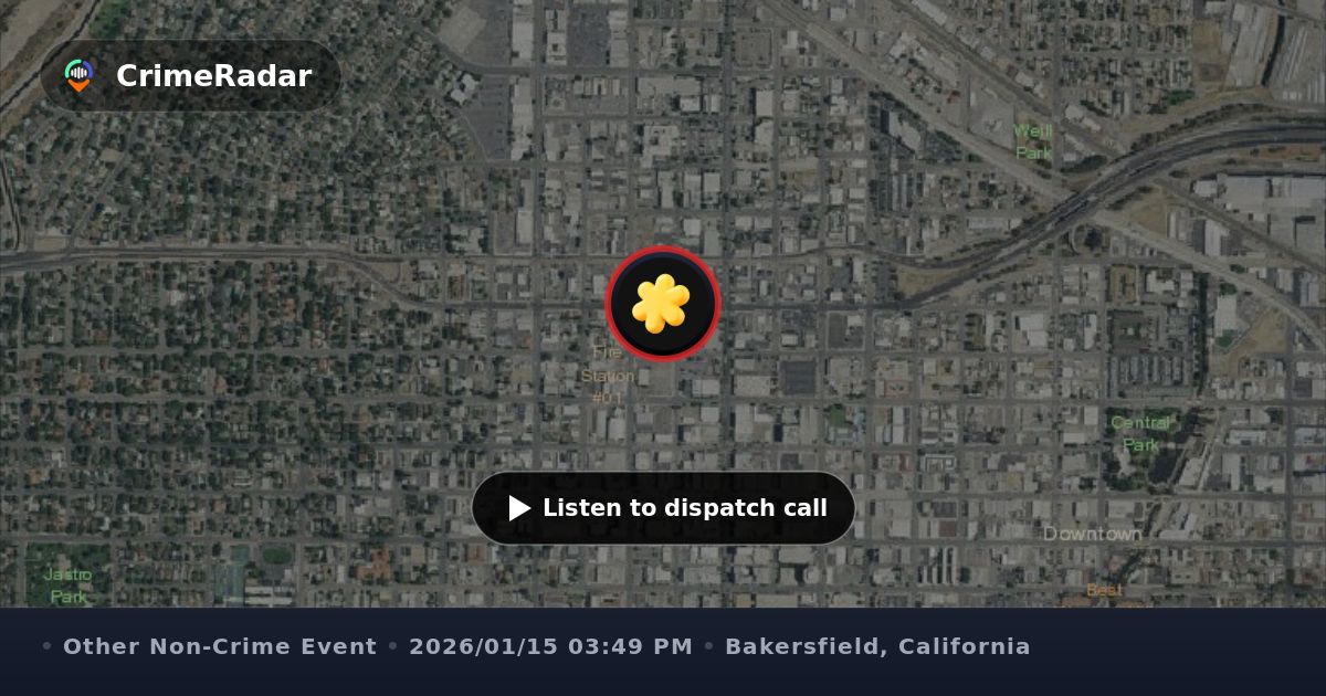 Water leak at hydrant near 22nd and G St, Bakersfield CA | CrimeRadar