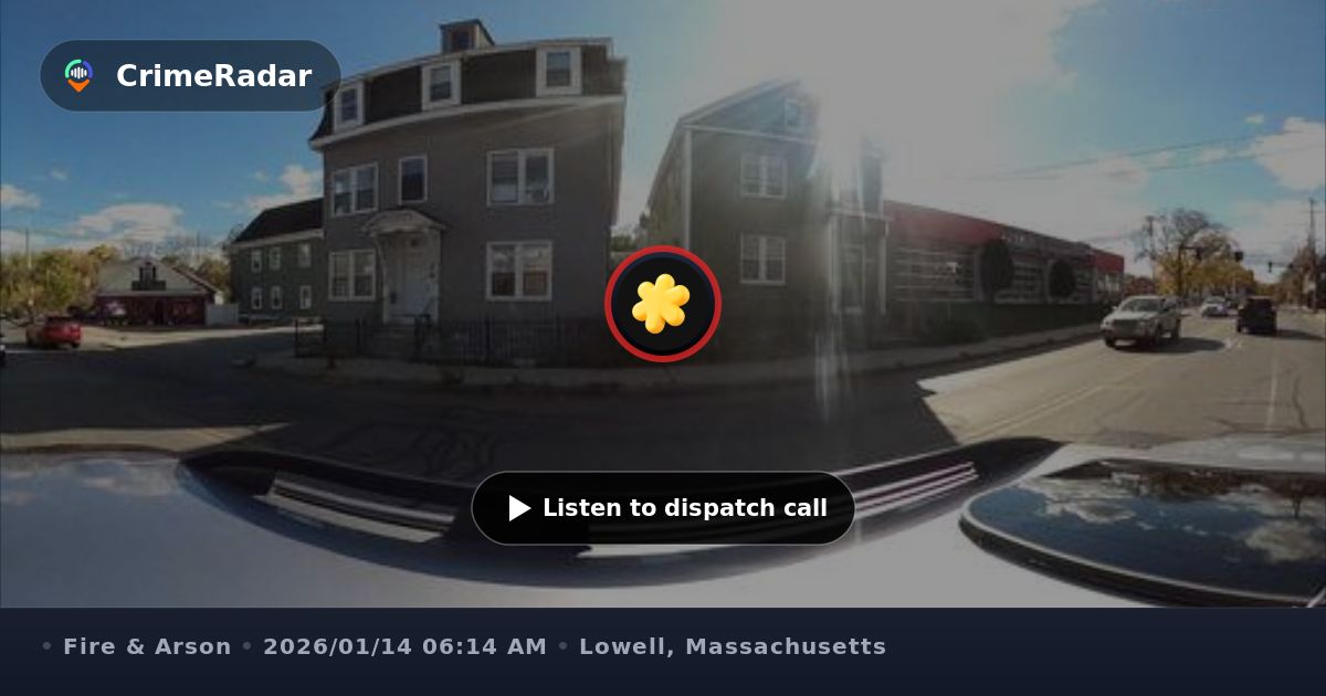 Fire crews respond to station alarm near Church St, Lowell MA | CrimeRadar