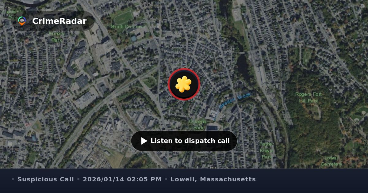 Officers check 911 hang-up near Gorham St apartment, Lowell MA | CrimeRadar