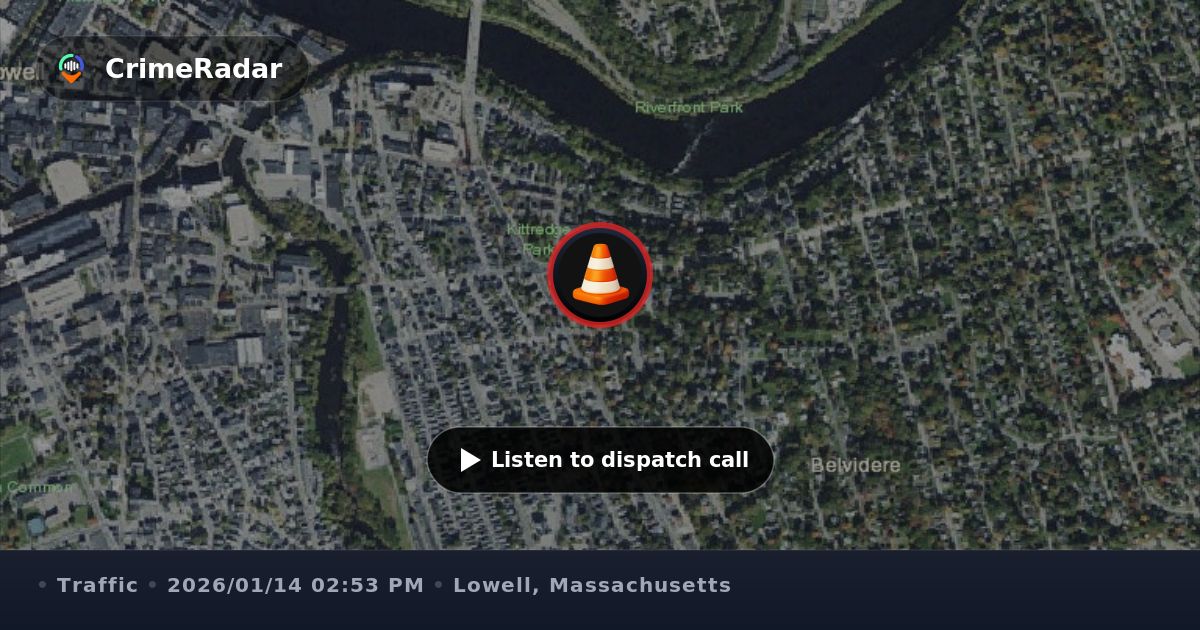 Traffic stop near Andover St in Lowell, Lowell MA | CrimeRadar