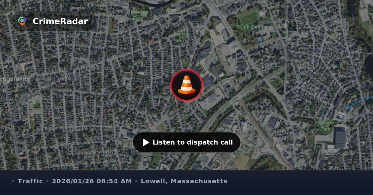 Traffic stop near gas station on Chelmsford St, Lowell MA | CrimeRadar