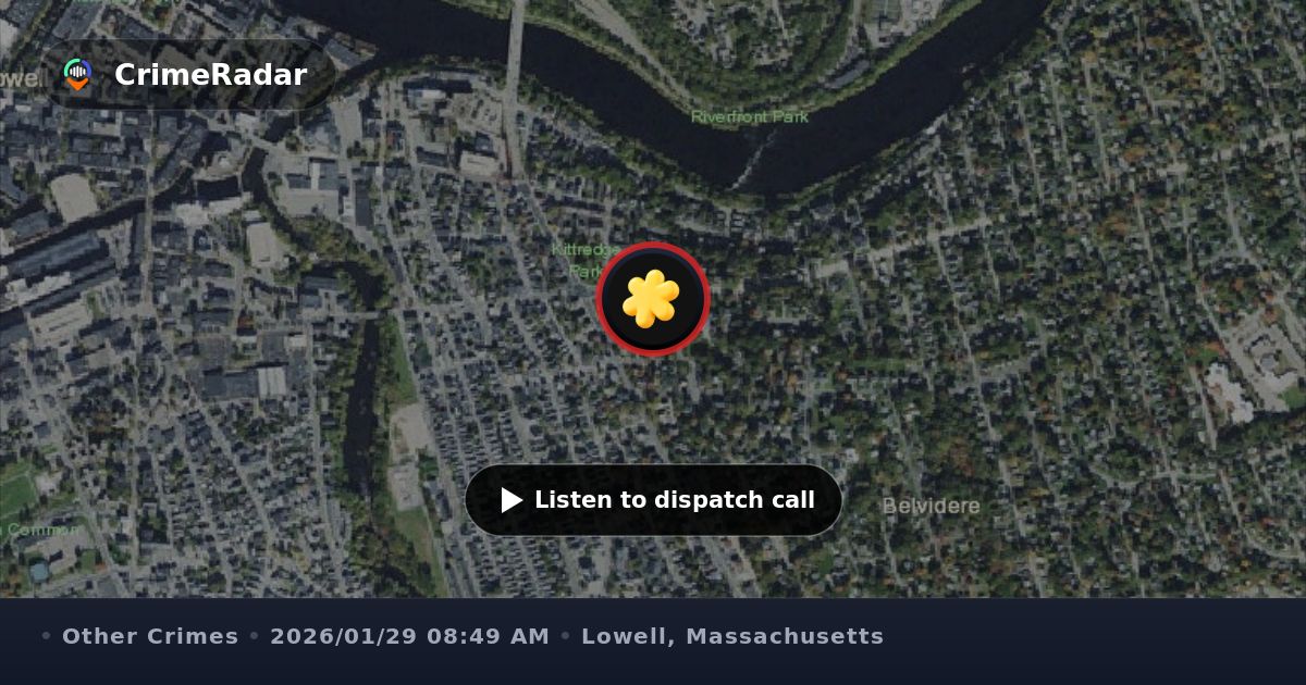 Police deliver court summons on Pleasant St, Lowell MA | CrimeRadar