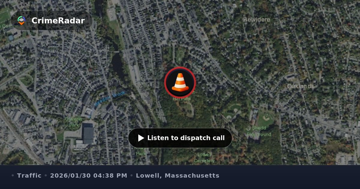 Two vehicles collide near Lawrence and Randolph streets, Lowell MA ...