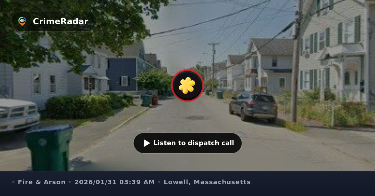 Building department notified after Osgood St fire, Lowell MA | CrimeRadar
