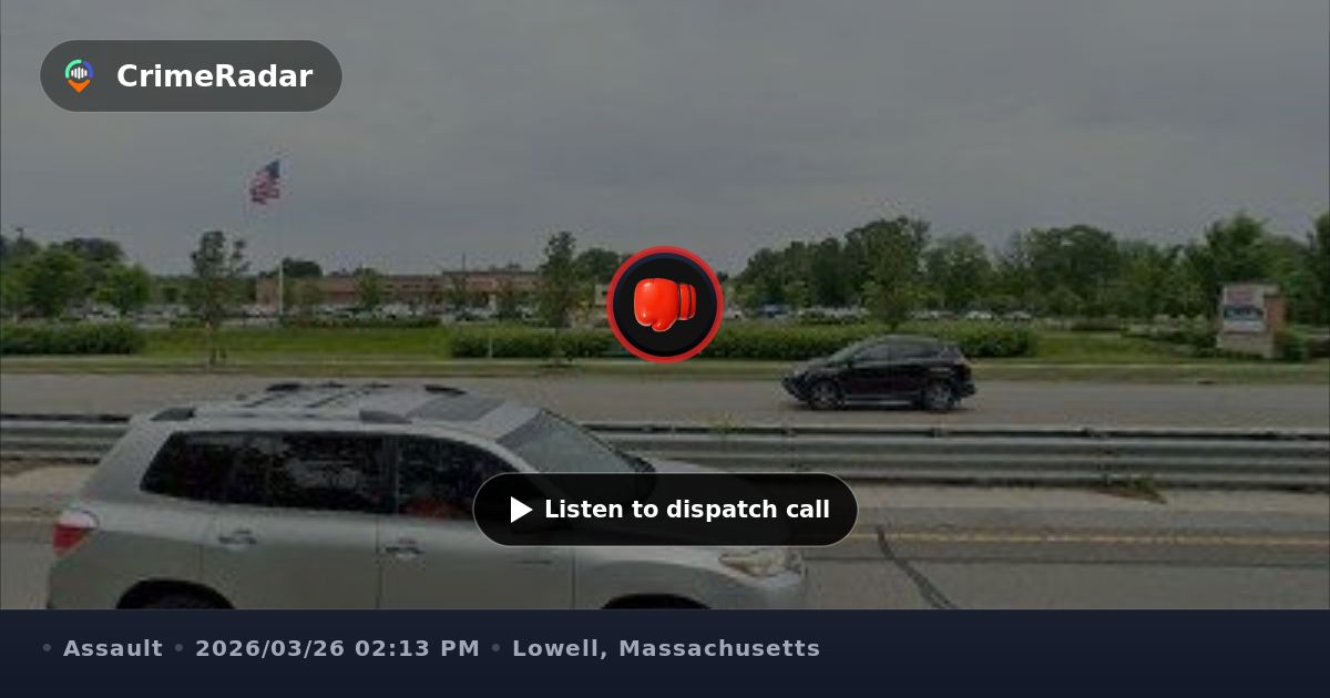 Intoxicated woman reportedly pushed into SUV, Lowell MA | CrimeRadar