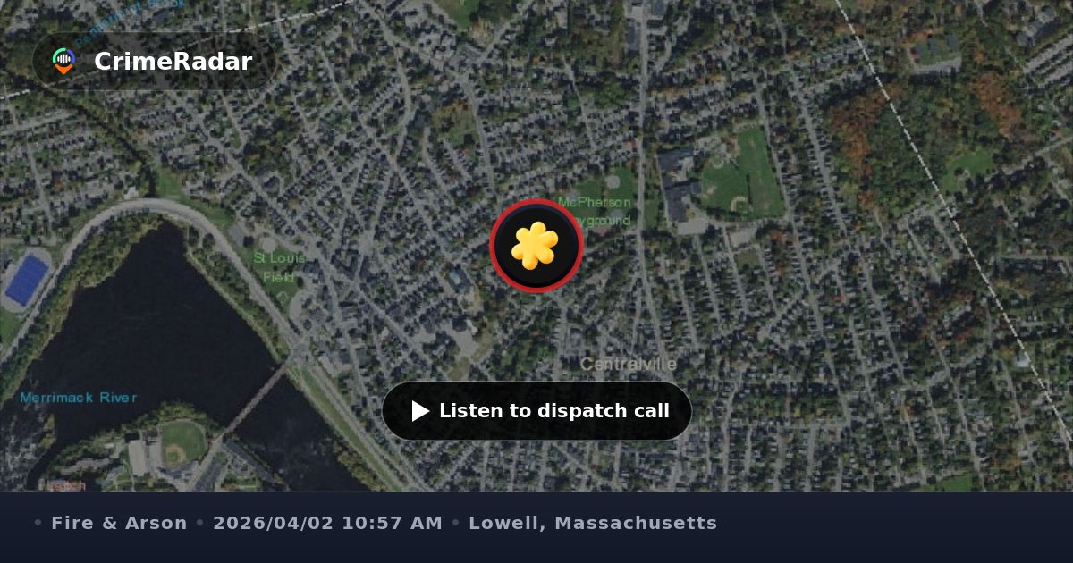 Fire alarm at apartment building on Aiken Avenue, Lowell MA | CrimeRadar