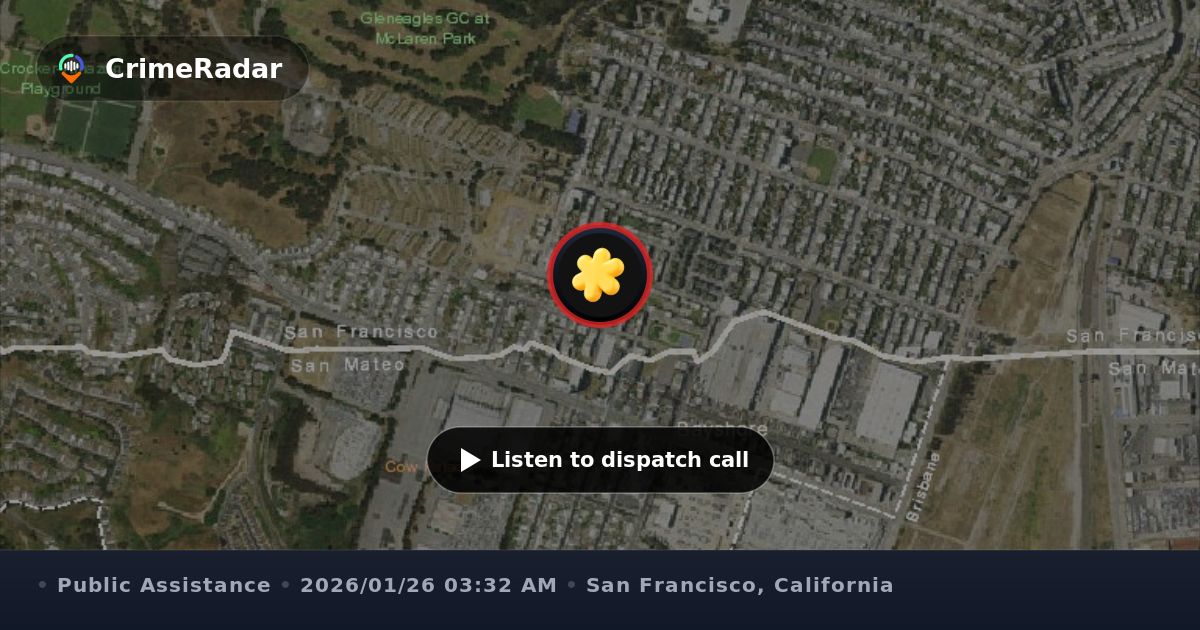 Units assist with water issue near Rio Verde St, San Francisco CA ...