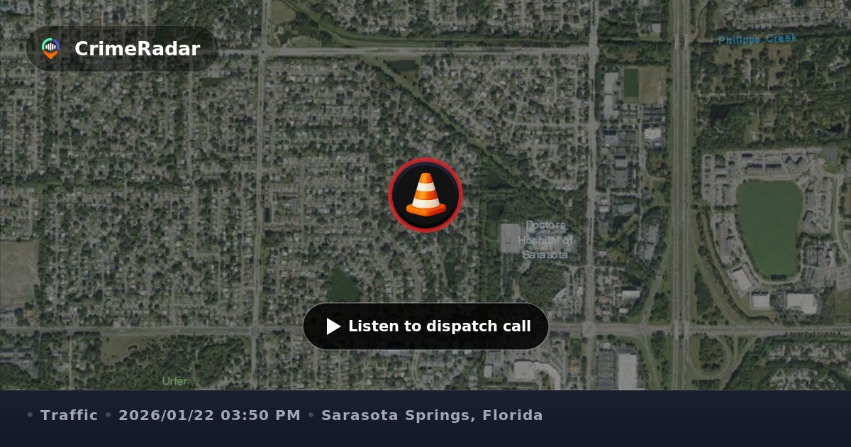 Minor traffic incident near Woodmont and Bee Ridge, Sarasota Springs FL ...