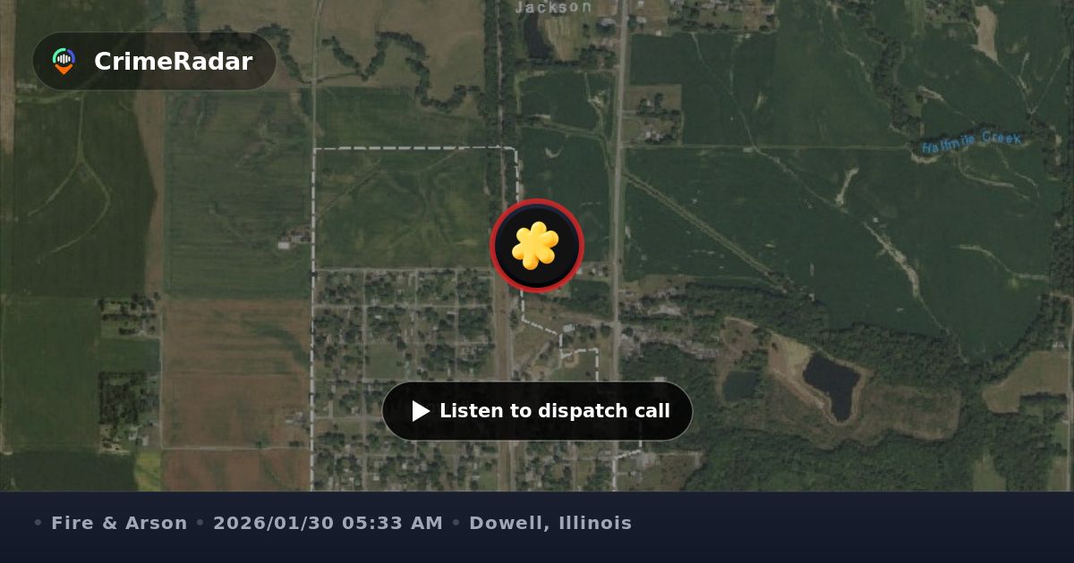 Fire rekindles at residence on Jackson Street, Dowell IL | CrimeRadar