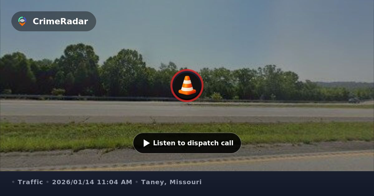 Vehicle incident blocks traffic on US-65, Taney County MO | CrimeRadar