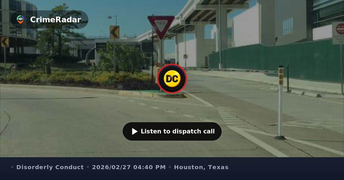 Disturbance with intoxicated man at airport gate C3, Houston TX ...