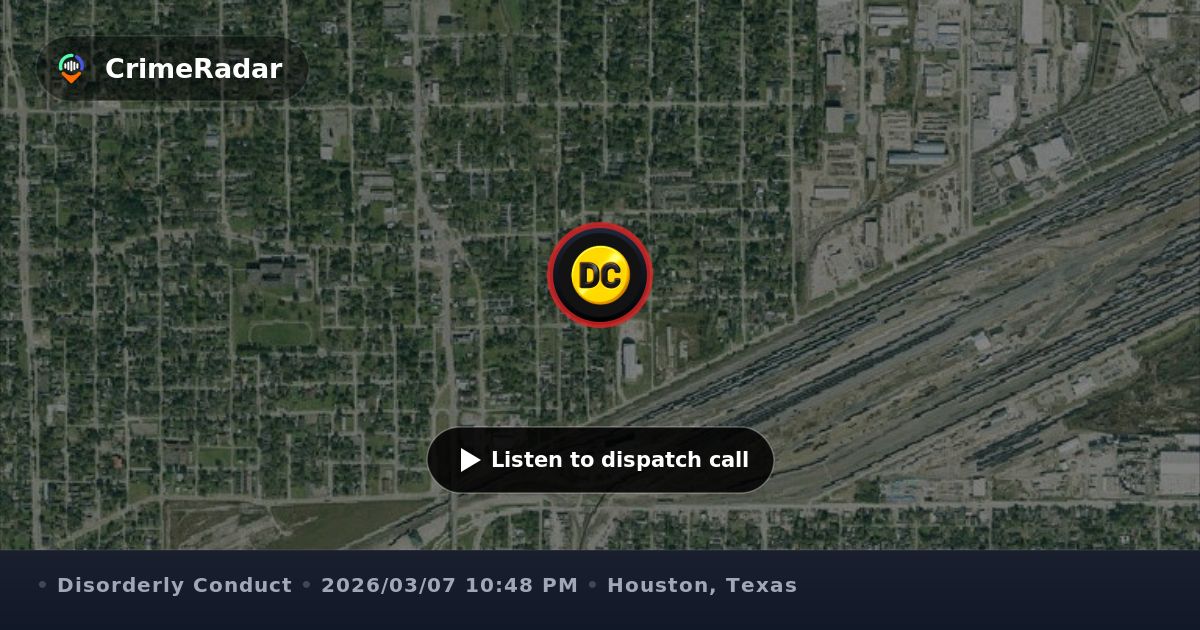Loud music disturbance reported on Colfax Street, Houston TX | CrimeRadar