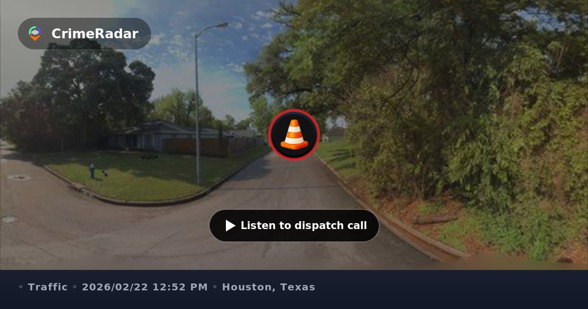 Traffic control with one person detained, Houston TX | CrimeRadar