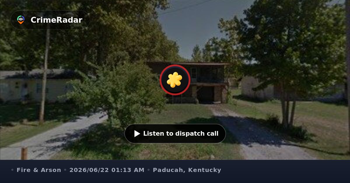 House fire reported on Yarborough Lane, Paducah KY | CrimeRadar