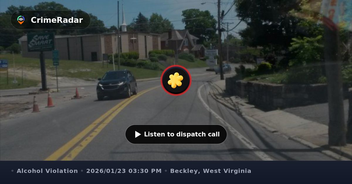 Deputies monitor possible DUI near Harper Road, Beckley WV | CrimeRadar
