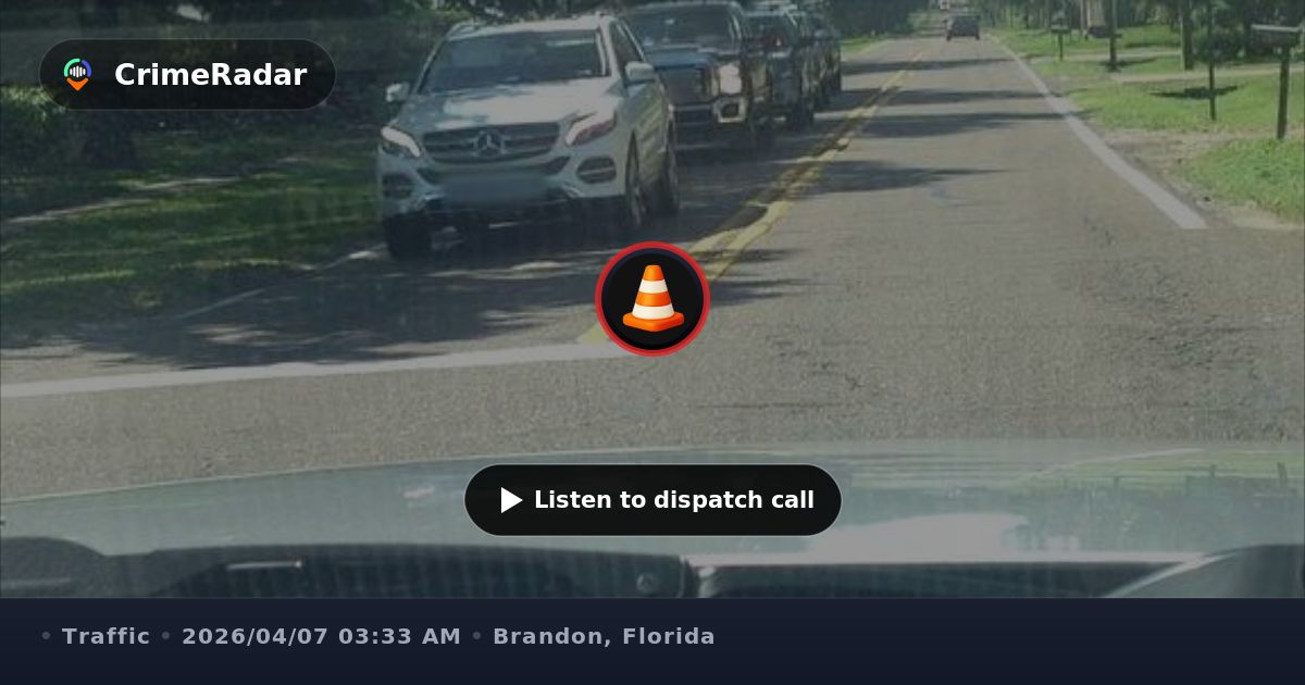 Kia Optima drives into oncoming traffic, runs stop sign, Brandon FL ...