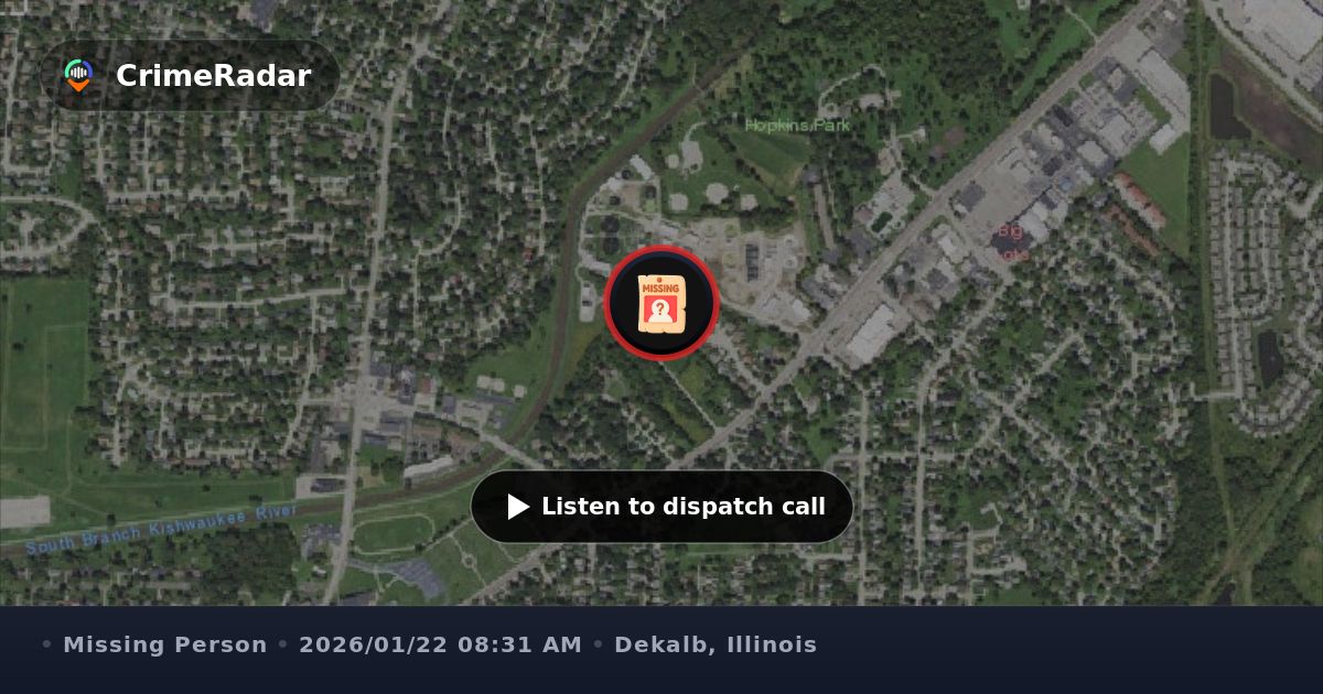 Officers conduct welfare check on Thirteenth St, Dekalb IL | CrimeRadar