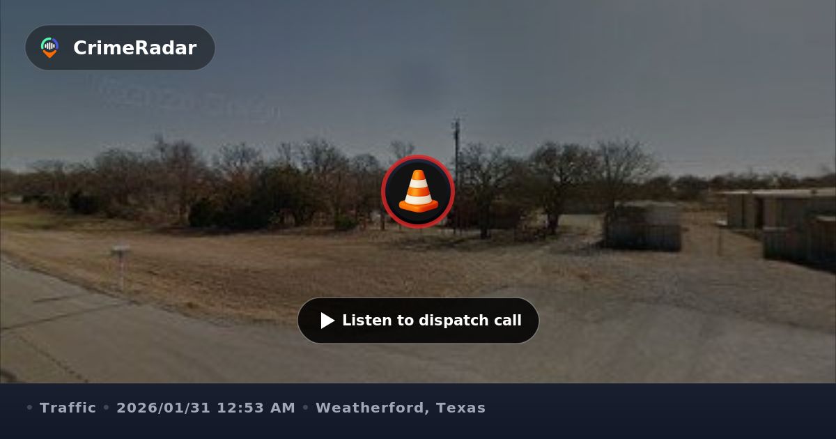 Vehicle hits pole on Mineral Wells Highway, Weatherford TX | CrimeRadar