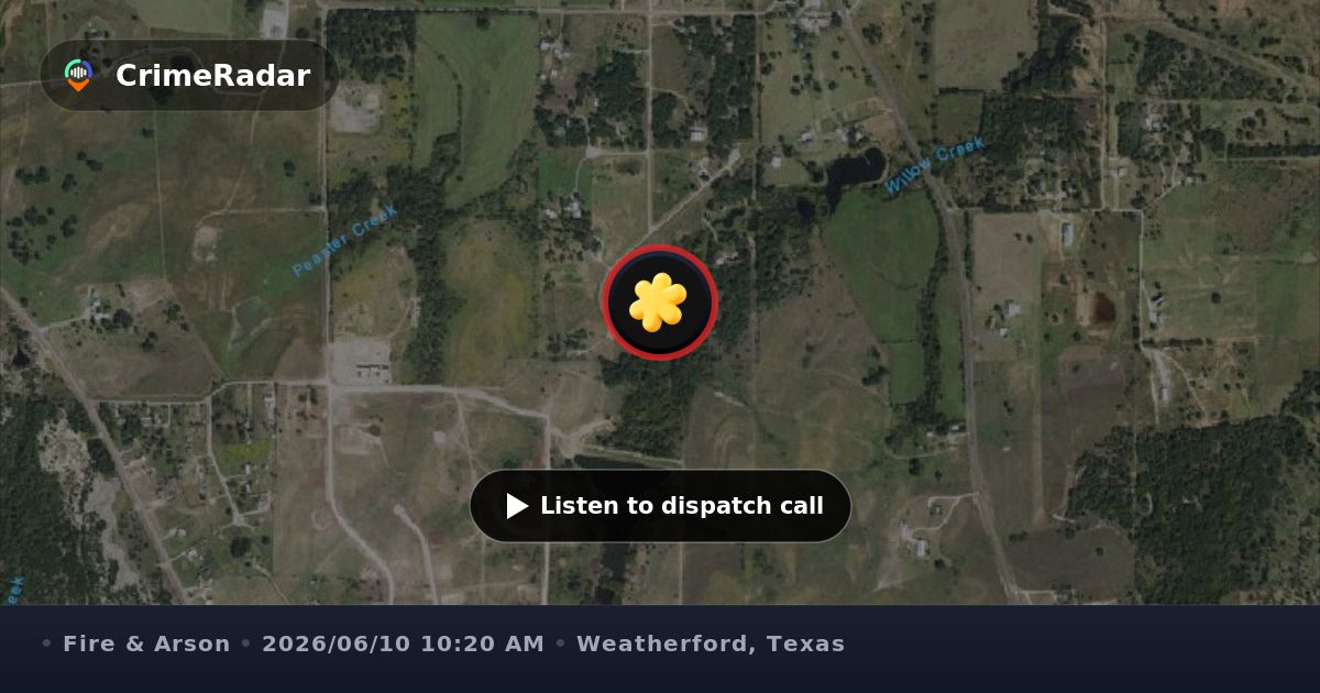 Fire alarm malfunction near Pioneer Crossing, Weatherford TX | CrimeRadar