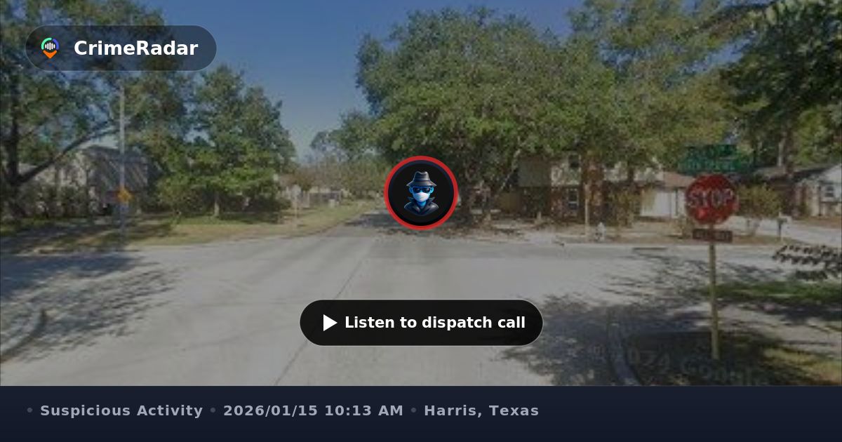 Deputy checks suspicious vehicle near Mean Deer Dr, Harris County TX ...
