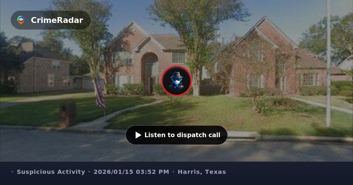 Deputies check on suspicious vehicle near White Forest Dr, Harris ...