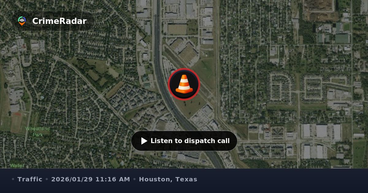 Officers conduct traffic stop near West Road, Houston TX | CrimeRadar