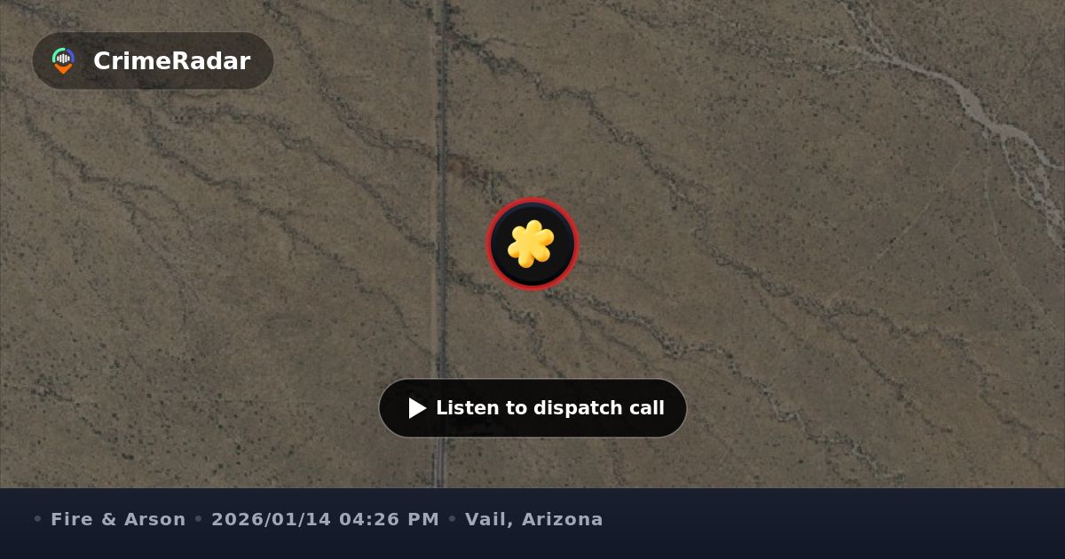 Small grill fire near Santa Rita Shadows Drive, Vail AZ | CrimeRadar
