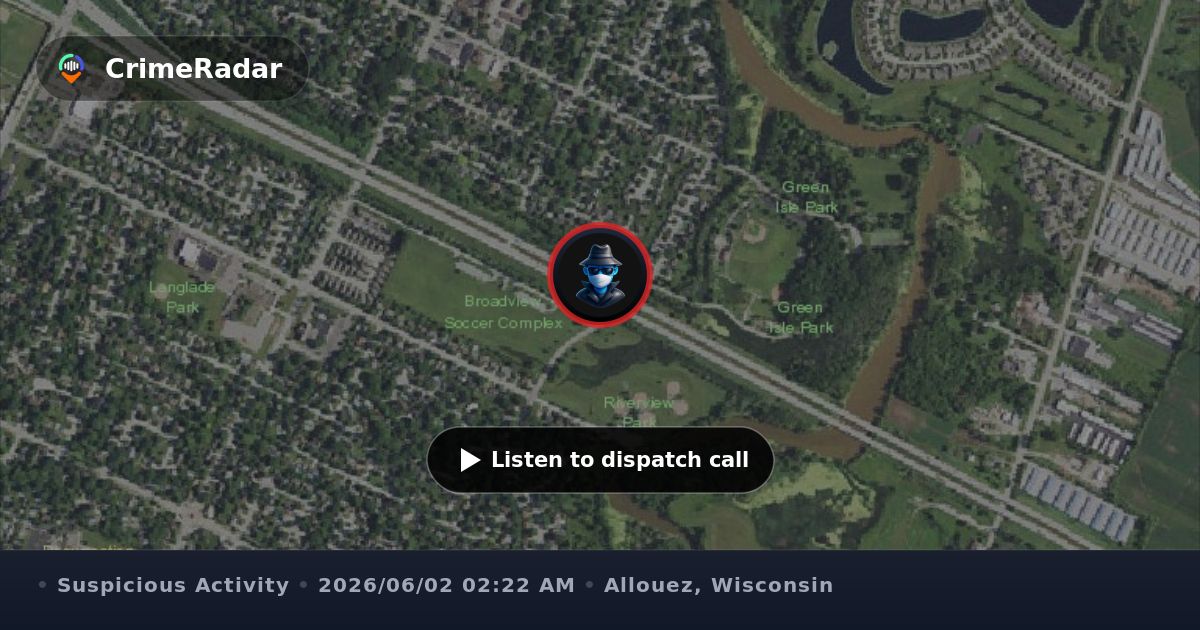 Suspicious car driving in and out of driveways, Allouez WI | CrimeRadar