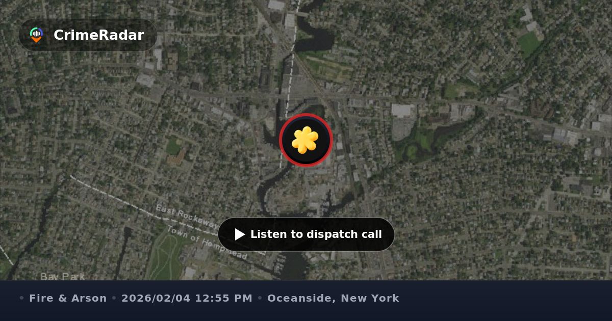 Fire contained at Oceanside marketplace, Oceanside NY | CrimeRadar