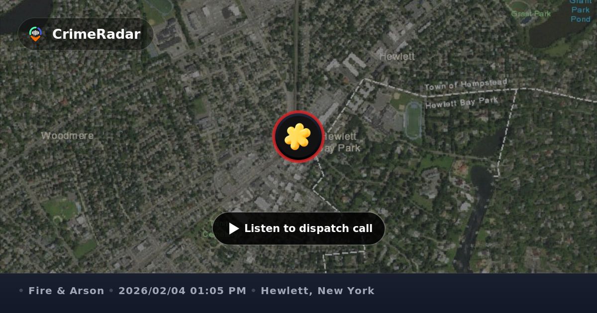 Firefighters respond to burning wires near Crescent St, Hewlett NY ...
