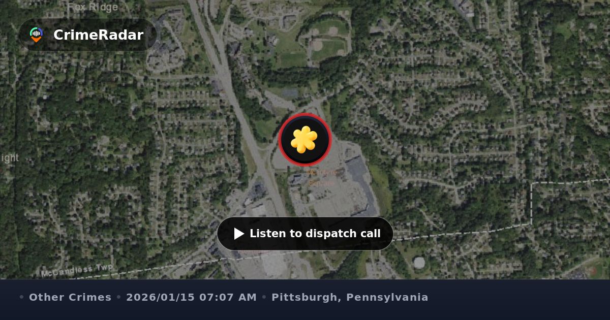 Abandoned vehicle noted near Plymouth Square, Pittsburgh PA | CrimeRadar