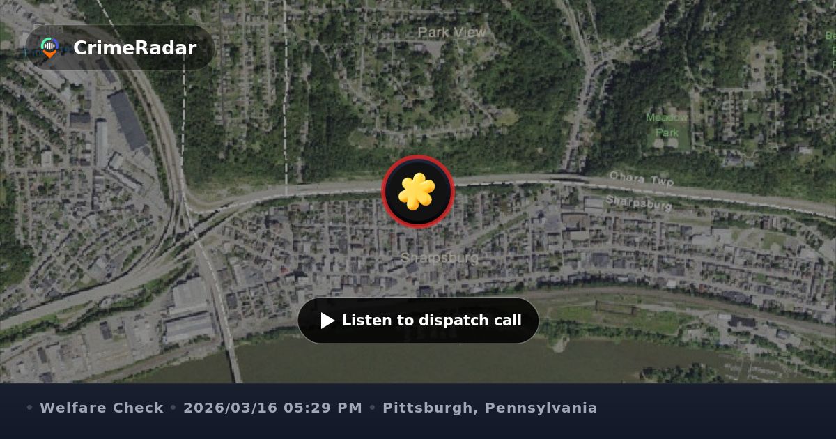 Officer checks welfare after power outage alarms, Pittsburgh PA ...