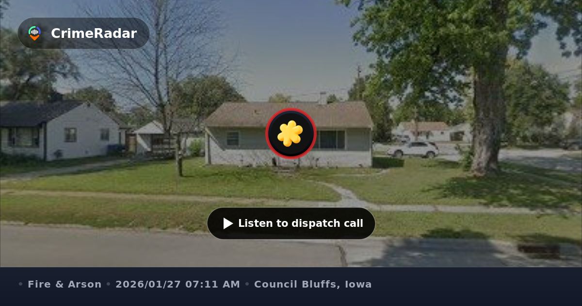 Vehicle issue near Avenue G mistaken for fire, Council Bluffs IA ...