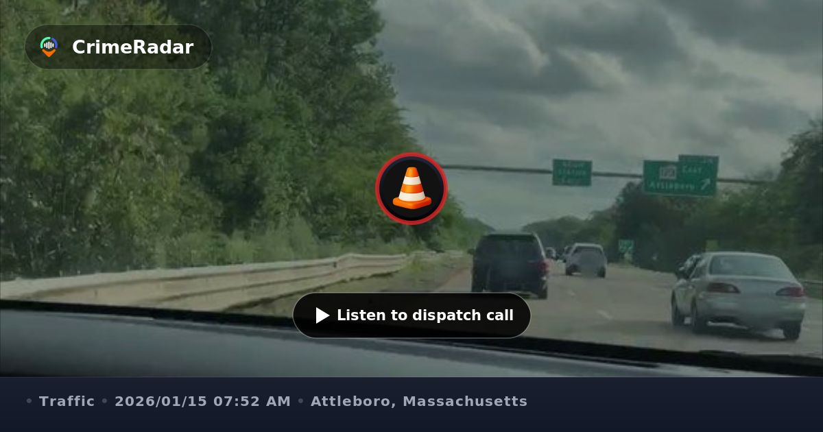 Traffic stop near I-95 northbound ramp, Attleboro MA | CrimeRadar