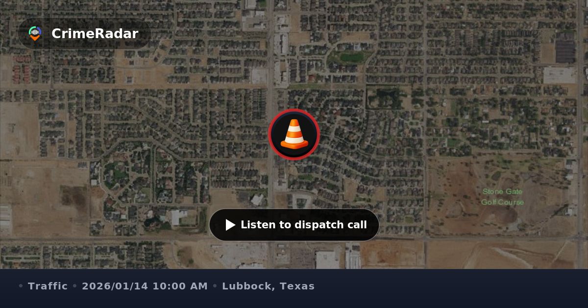 Vehicle hits wall near Norfolk and 114th St, Lubbock TX | CrimeRadar