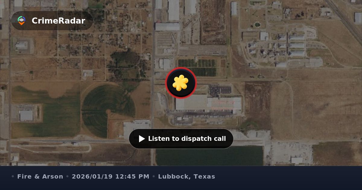 Fire alarm near MLK Jr. Blvd and East 56th St, Lubbock TX | CrimeRadar