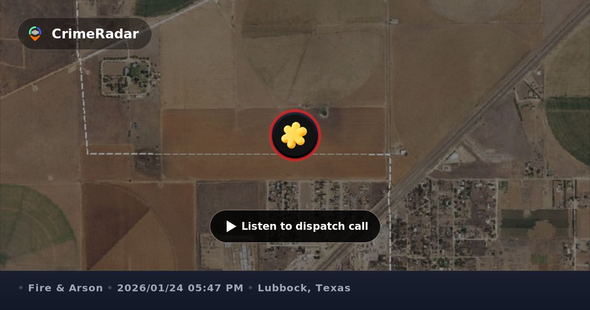 Crews respond to possible yard fire near East Rice St, Lubbock TX ...
